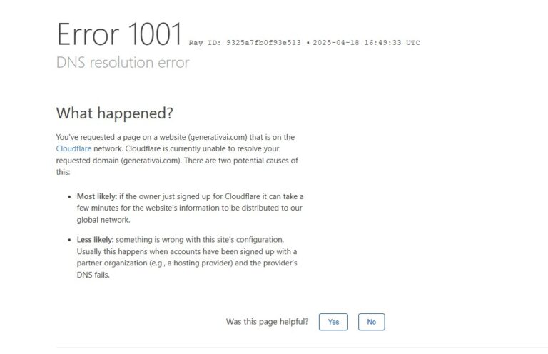 DNS Resolution Error 1001 and Other Common DNS Issues - blog
